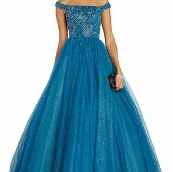 Dresses | Spectacular Color Blue Gown | Poshmark